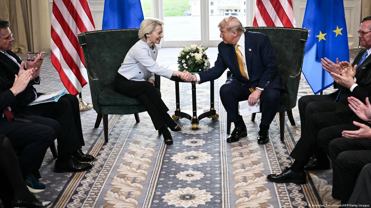 EU-US trade deal: European leaders back plan amid criticism – DW – 07 ...