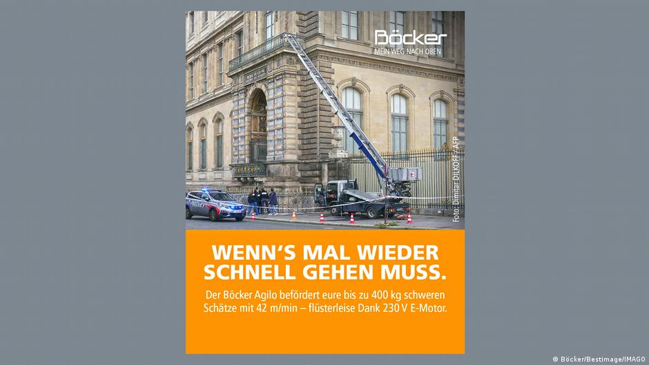 Louvre heist inspires freight lift ad campaign – DW – 10/24/2025