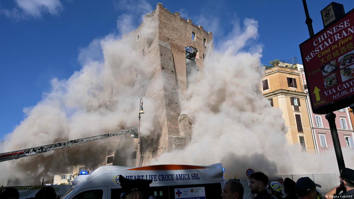 Rome: Worker dies after collapse of medieval tower – DW – 11/04/2025