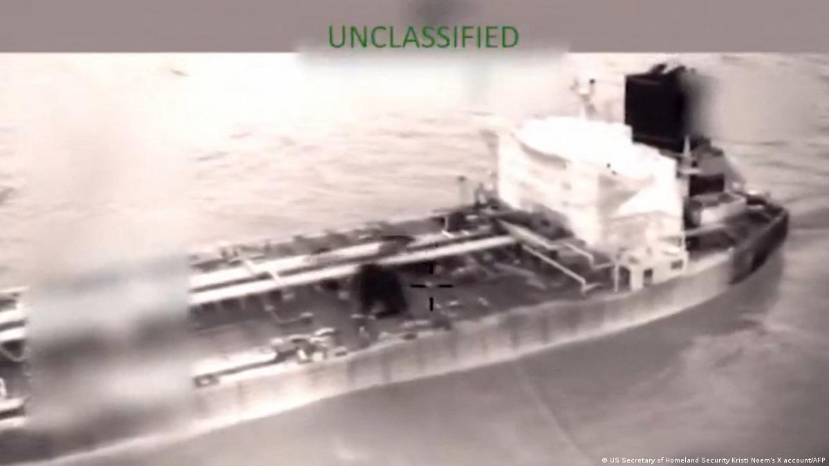 US seizes Venezuela-linked Olina oil tanker in Caribbean – DW – 01/09/2026