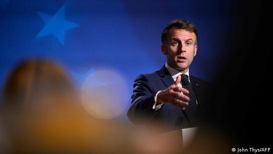 Macron warns Europe faces political and economic crisis