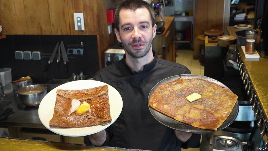 Savory galette is a staple of French cuisine