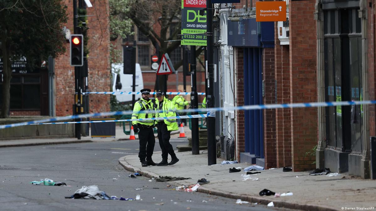 UK police question suspect after Derby car incident
