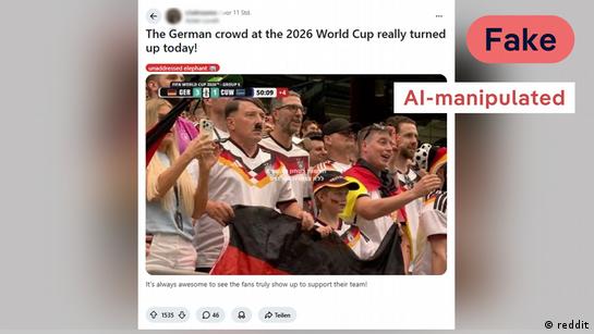 Fact check: Hitler look-alike at Germany's World Cup match?